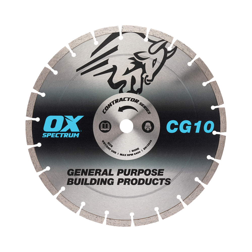 OX Spectrum Contractor Diamond Blade 10mm - General Purpose - 230/22 ...