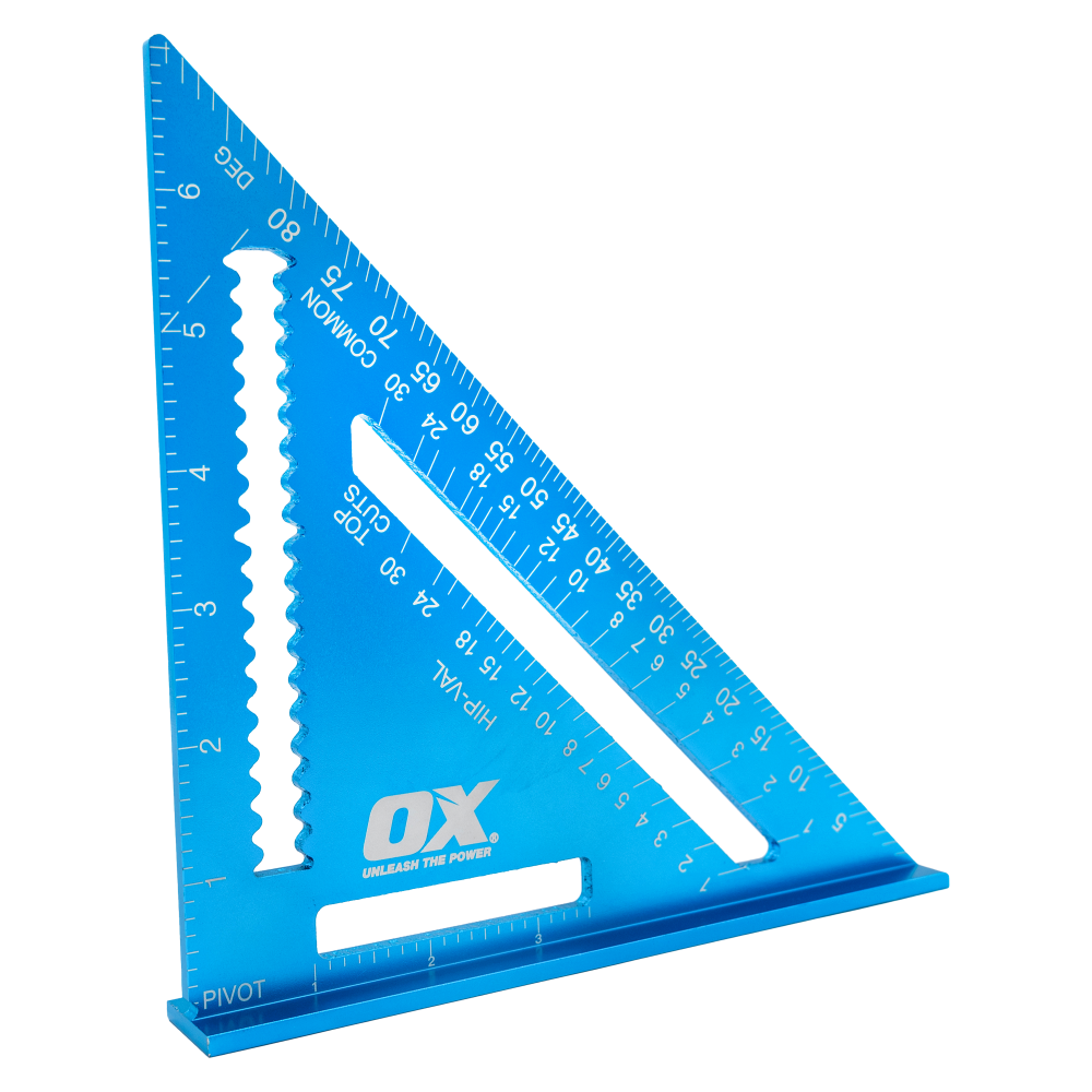 OX Pro Aluminium Metric Rafters Square - 300mm - OX Tools UK